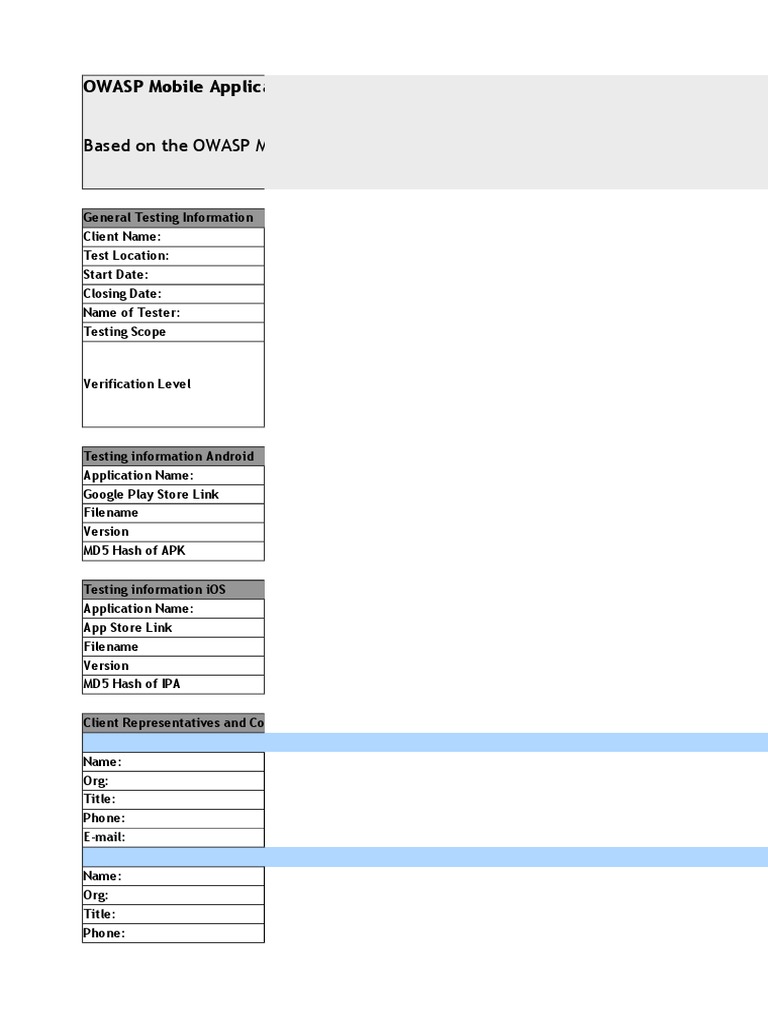 Mobile App Security Checklist Download Free Pdf Transport Layer