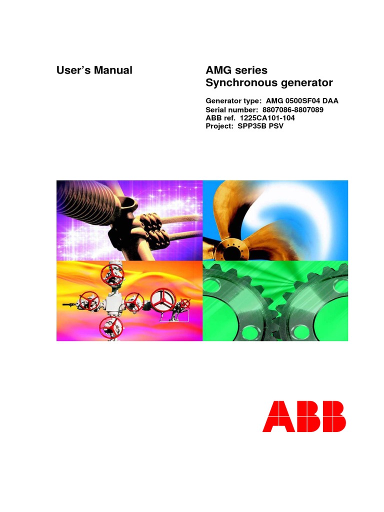 User's Manual ABB Generators | PDF | Hvac | Bearing (Mechanical)