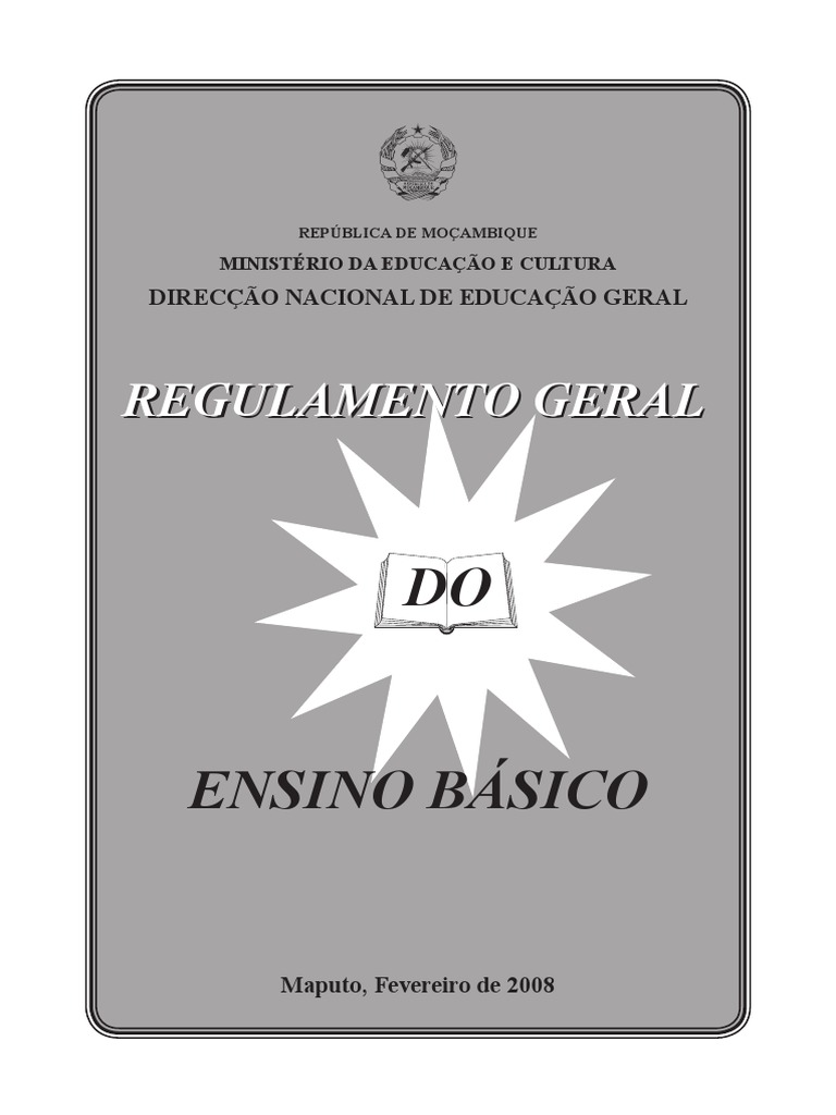 Reg Geral Do Ensino Basico-1 PDF | PDF | Conselho de Segurança das ...