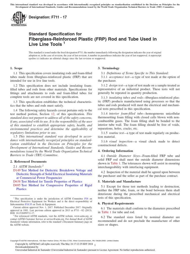 ASTM F711 | Strength Of Materials | Bending
