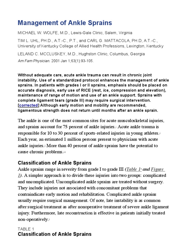 Ankle Sprains | Ankle | Lower Limb Anatomy
