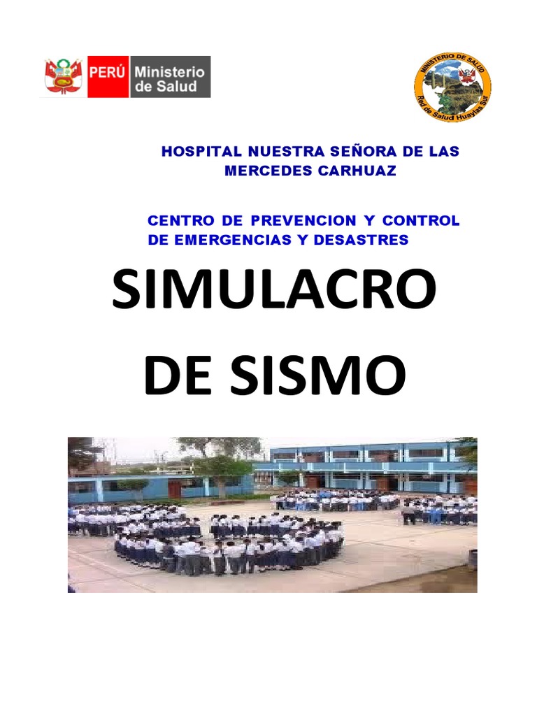 Plan de Simulacro Sismo 30 de Mayo | PDF | Defensa Civil | Temblores
