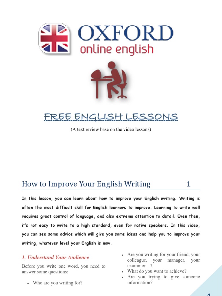 Free English Lessons | PDF | Adjective | English Language