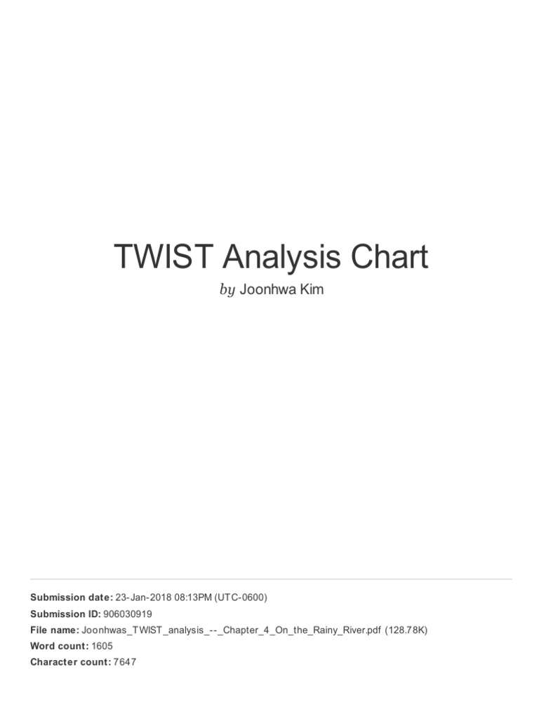 Twist Analysis Chart | PDF | Rules | Semantic Units