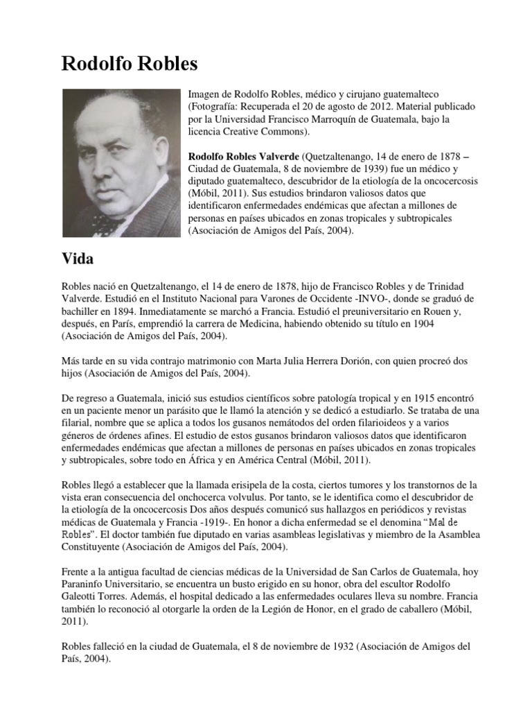 Rodolfo Robles | PDF | Guatemala | Universidad