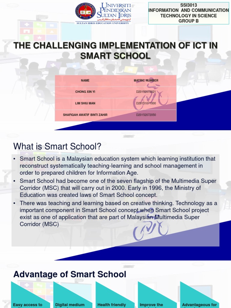Smart School Challenges | PDF | Educational Technology | Personal Computers