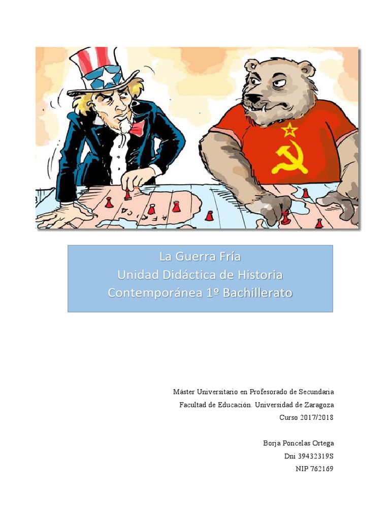 Unidad Didáctica Guerra Fría | PDF | Guerra Fría | Plan de estudios