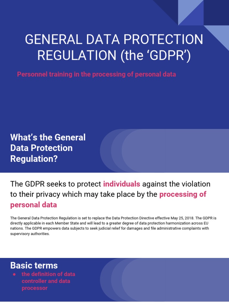 GDPR Training | PDF | Personally Identifiable Information | Information ...