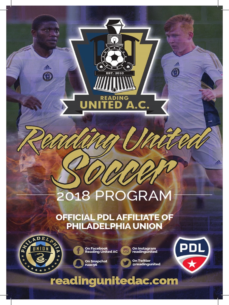 2018 Reading United Program Book | PDF | Sports Clubs | Association ...