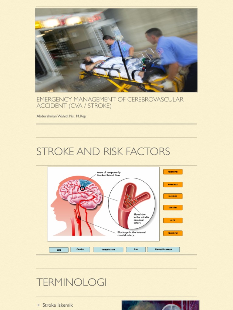 Emergency Management of Cerebrovascular Accident (CVA/Stroke): A ...