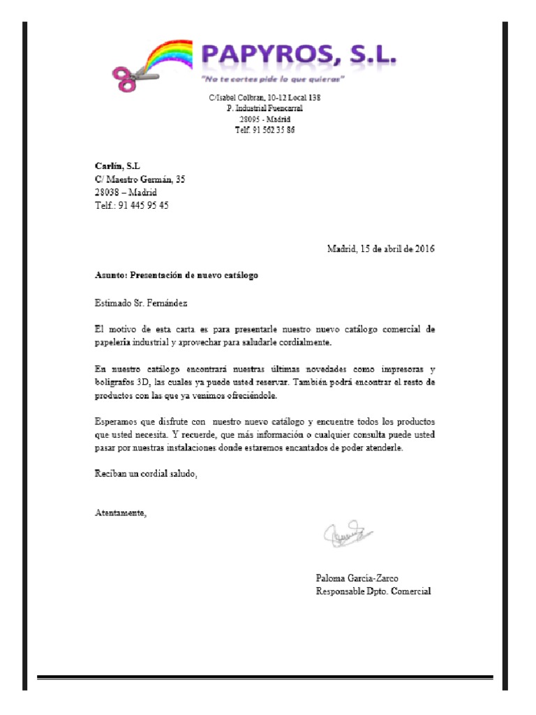 Tipos de Cartas | PDF