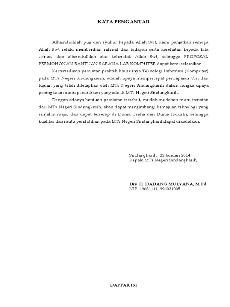 Proposal Lab - Komputer | PDF