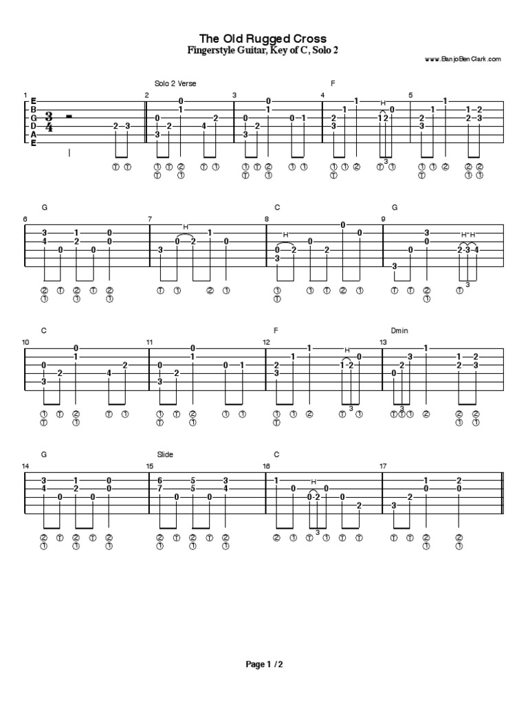 GTR OldRuggedCross Finger2 PDF | PDF | Guitar Family Instruments | Irish Musical Instruments