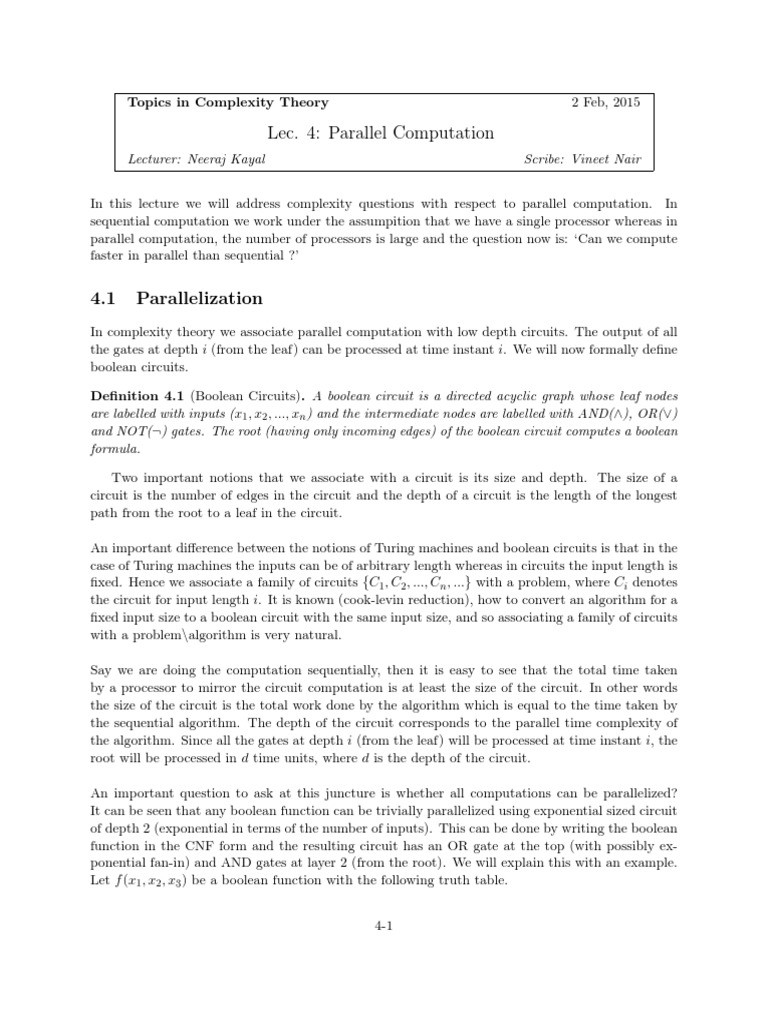 Lec 4 Pdf Time Complexity Computational Complexity Theory