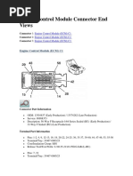 E38 ECM Connector Pinouts | PDF | Electrical Connector | Fuel Injection