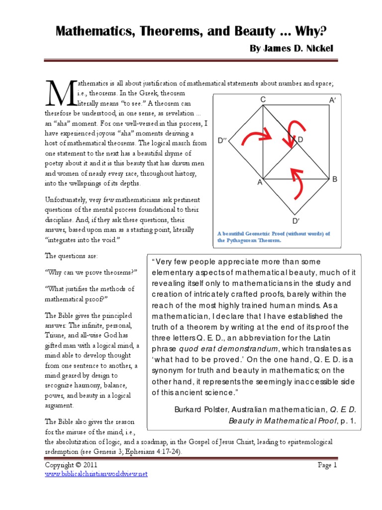 Mathematics Theorems Beauty | Download Free PDF | Theorem ...