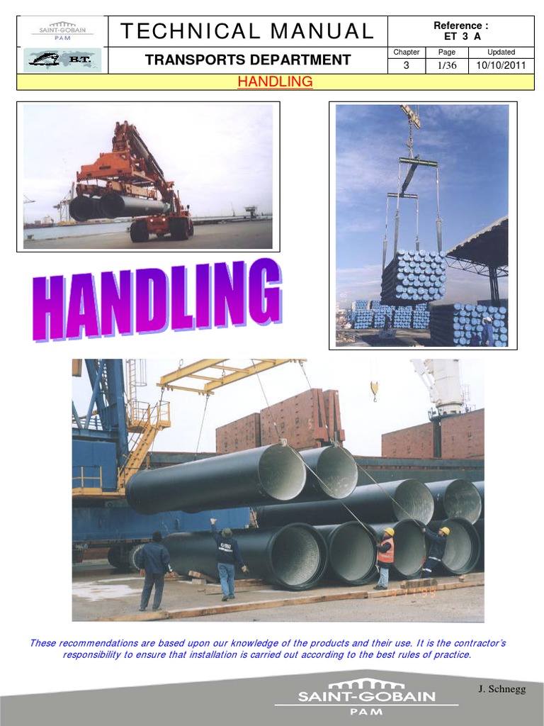 03 - Handling Technical Manual | PDF | Crane (Machine) | Forklift