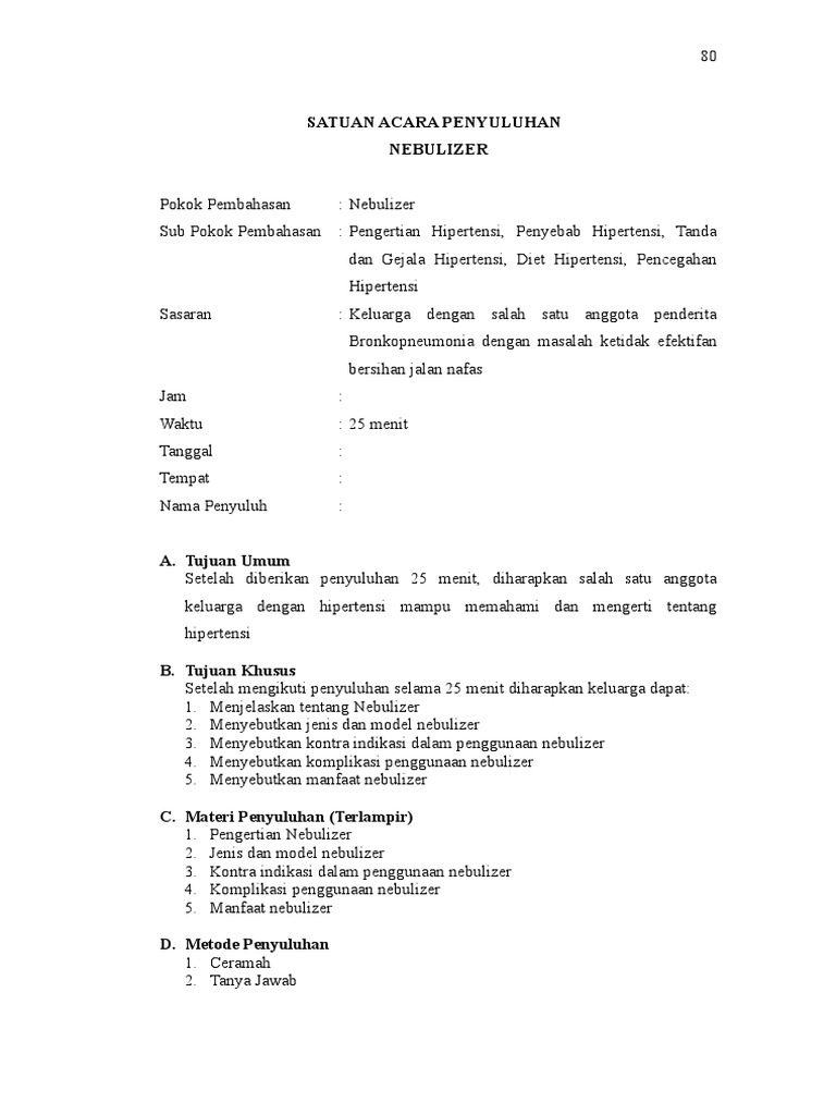Sap Leaflet Nebulizer | PDF