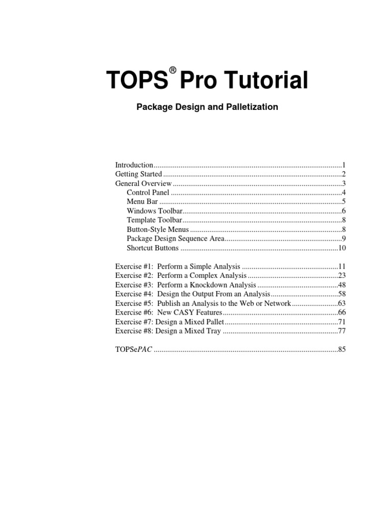 TOPS Pro Tutorial | PDF | Microsoft Word | Icon (Computing)