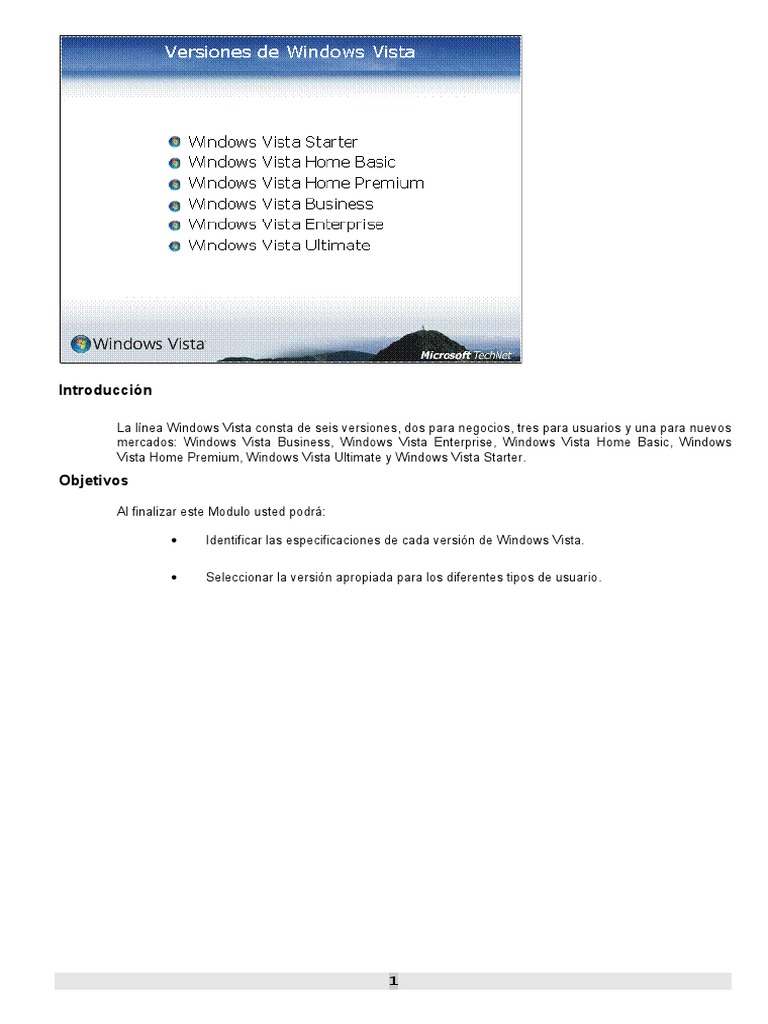 Windowsvista PDF | PDF | Windows Vista | Microsoft Windows