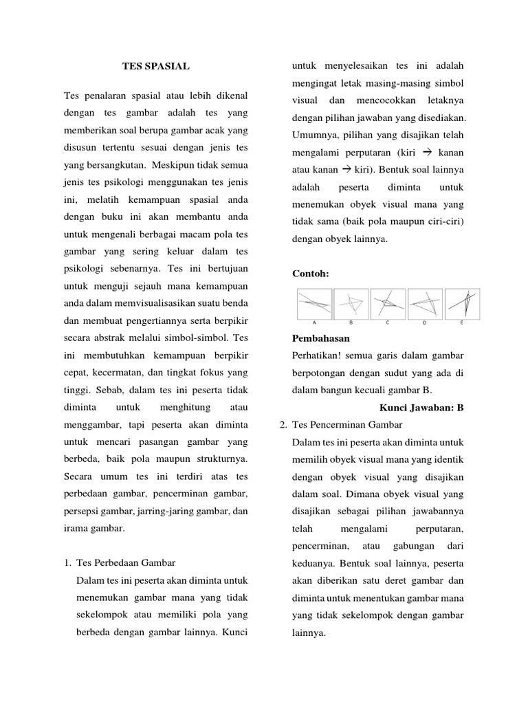 Materi Tes Spasial | PDF