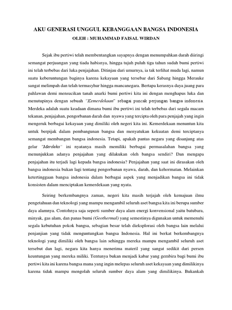 Essay Beasiswa | PDF