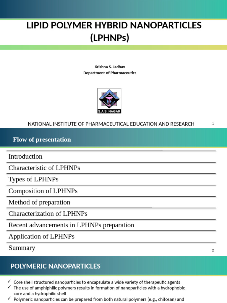 LPHNPs: Drug Delivery Innovations | PDF | Liposome | Nanoparticle