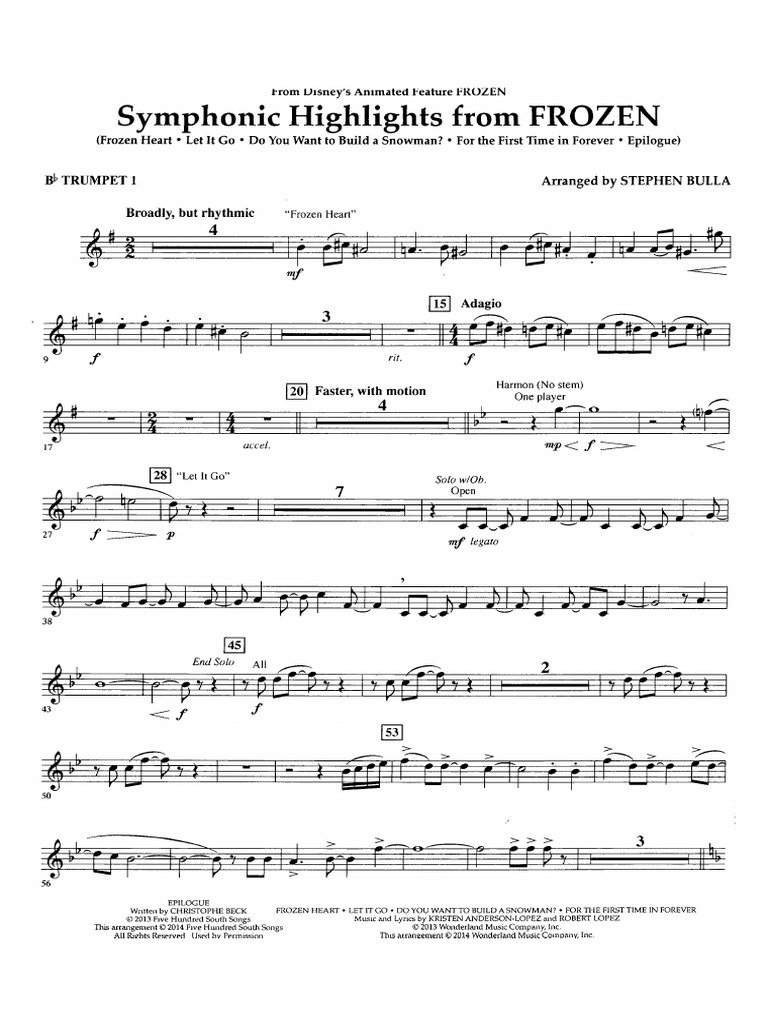 FROZEN.-.arr - Stephen.Bulla Metales PDF | PDF
