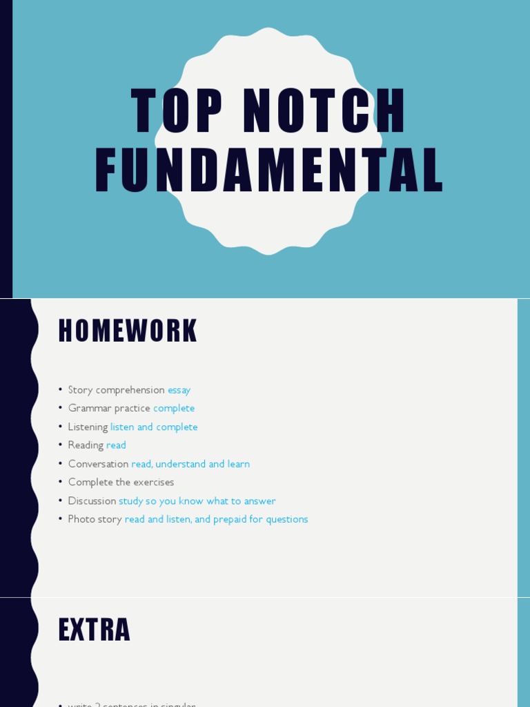 Top Notch Fundamental | PDF | Pregunta | Plural