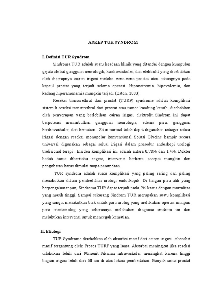 Askep Tur Syndrom | PDF