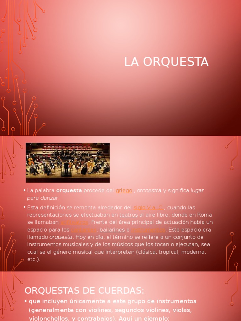Definición y Tipos de Orquesta | PDF | Orquestas | Música clásica
