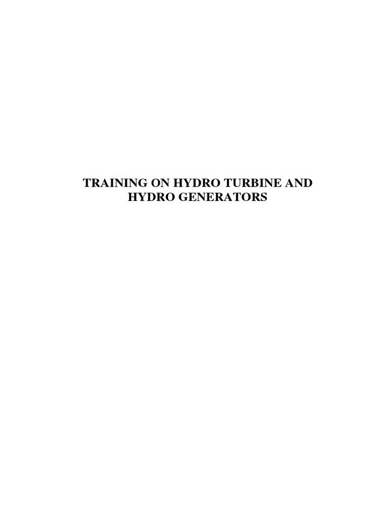 Training On Hydro Power Plant | PDF | Hydropower | Turbine