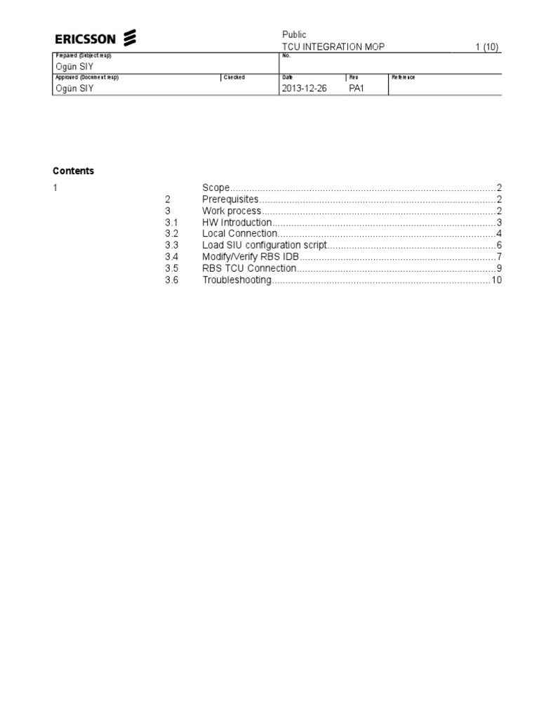 Configuring Abis over IP Connectivity Between an RBS and BSC via TCU ...