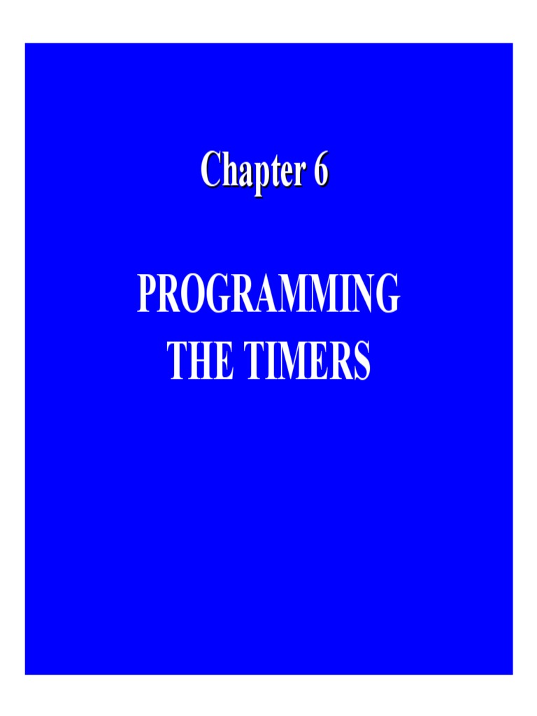 MicroC2 eCH06L1ProgTimerCounter PDF | PDF | Microcontroller | Timer