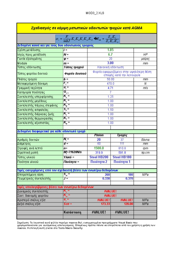 Design of spur gear bending strength according to AGMA standards | PDF ...