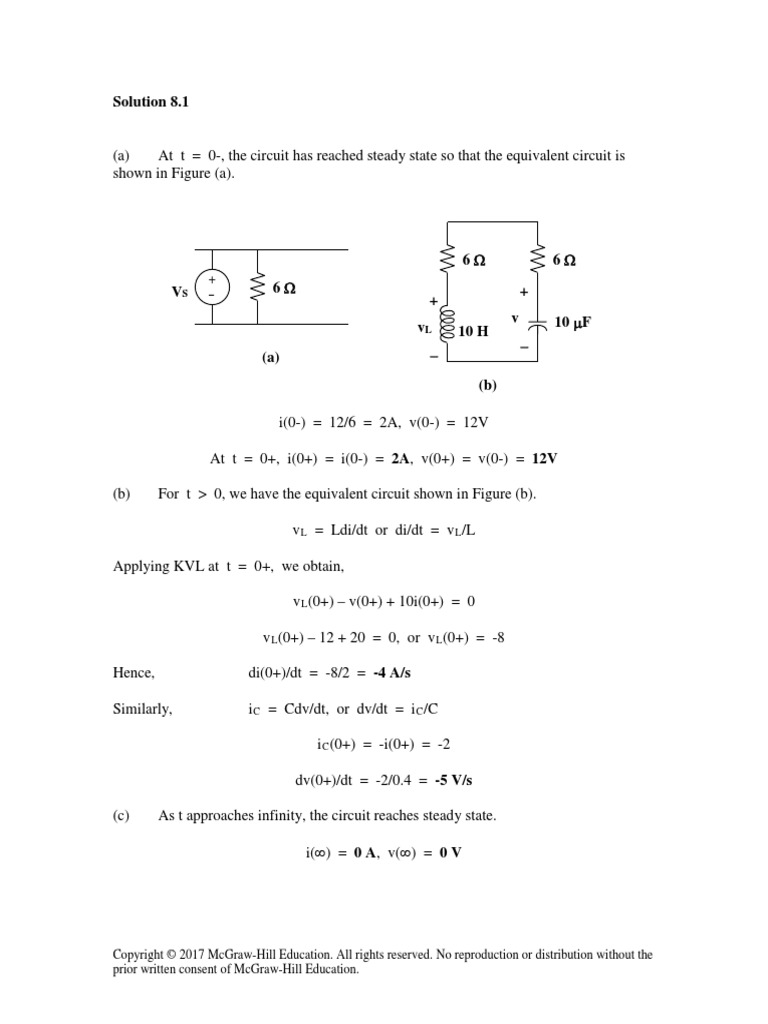 Chapter 08 Solutions | PDF | Series And Parallel Circuits | Electronic ...