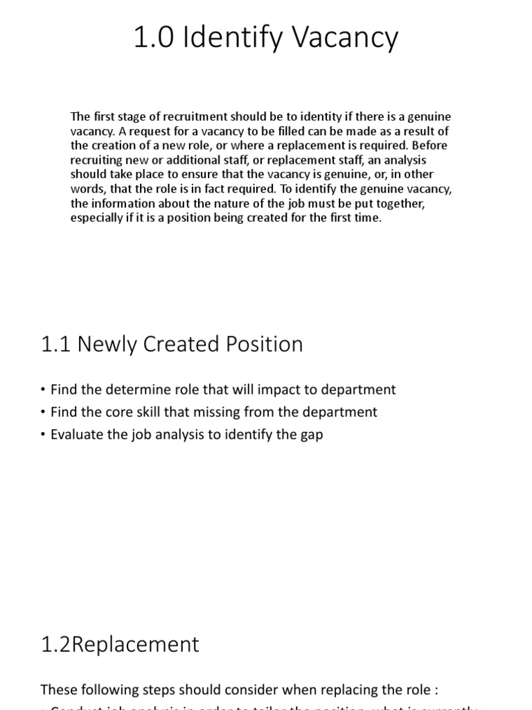 Identifying Genuine Job Vacancies | PDF