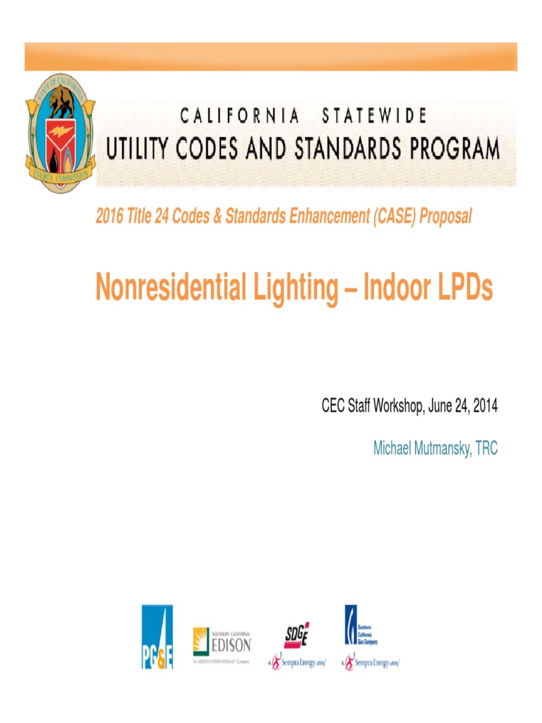 Nonresidential Lighting-Indoor LPD | PDF | Lighting | Light Emitting Diode