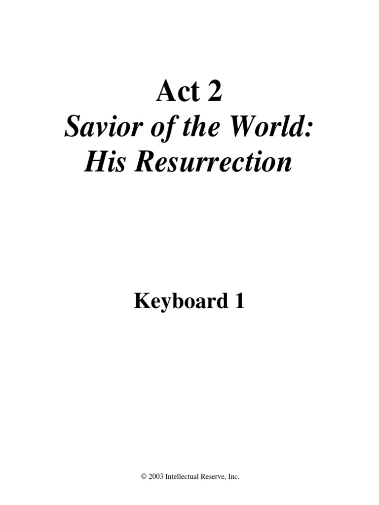 22.5 Act 2 Title Page - Keyboard 1 | PDF