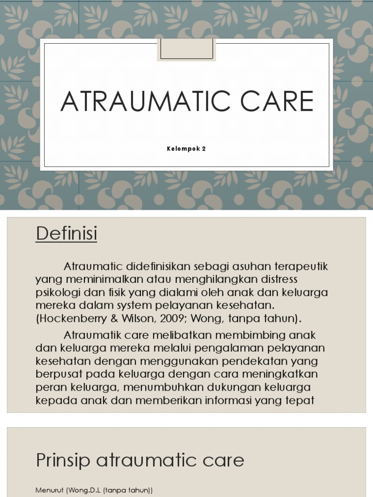Atraumatic Care | PDF