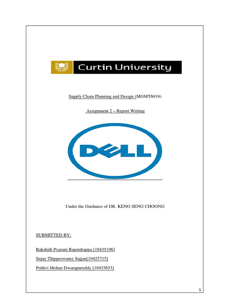 Dell Supply Chain Planning and Design.. | PDF | Dell | Strategic Management