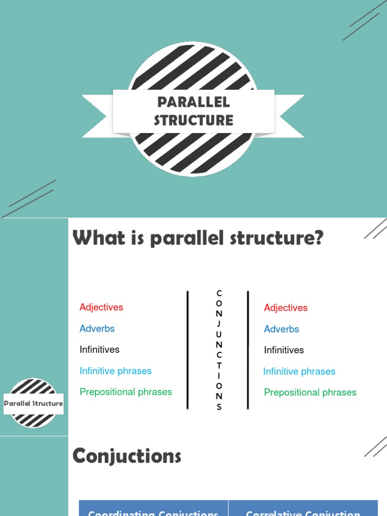 Grammar: Mastering Parallel Structure | PDF | Verb | Adverb