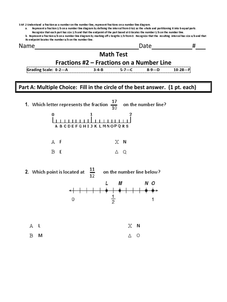 Module 5 Test Fractions | PDF | Interval (Mathematics) | Teaching ...
