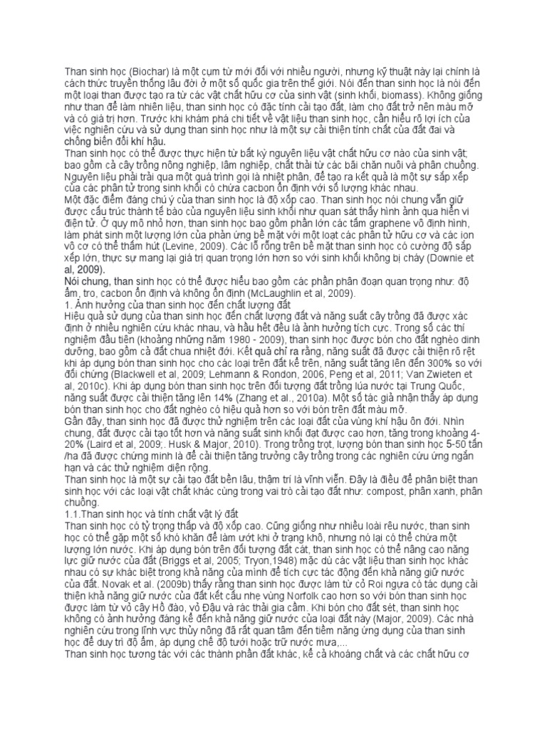 Than Sinh Học Biochar | PDF