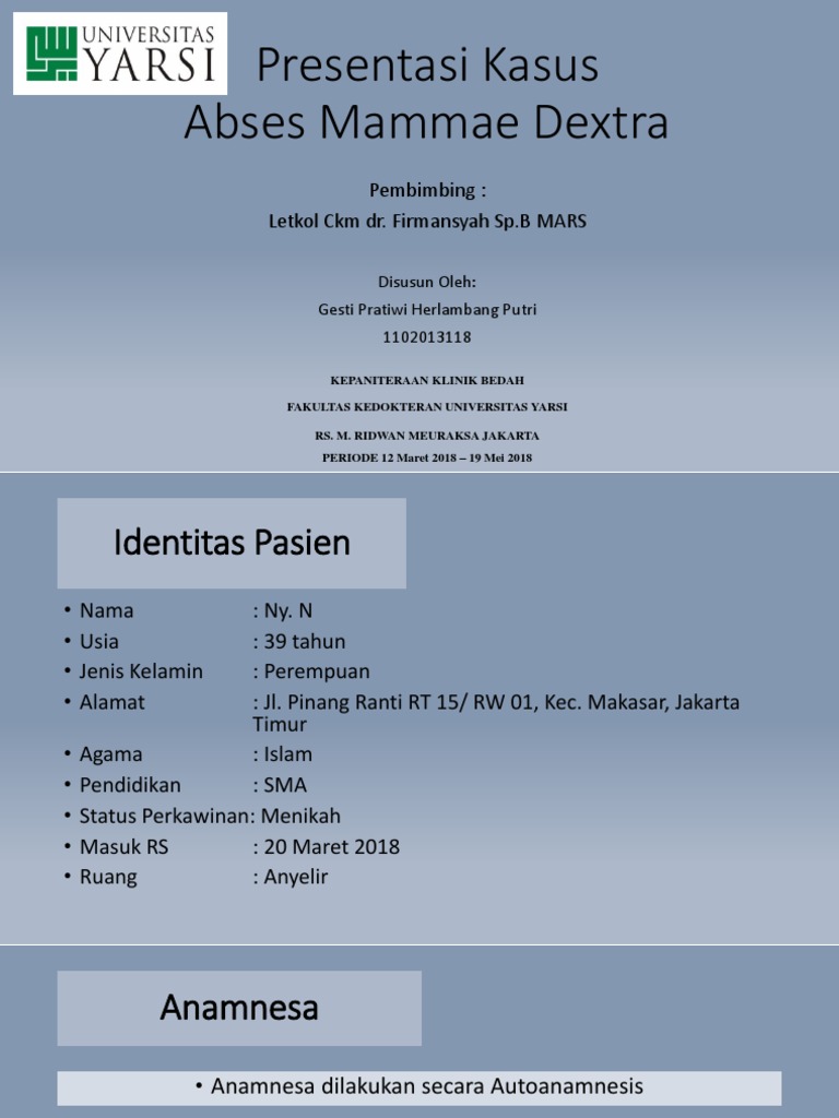 Preskas Abses Mammae | PDF