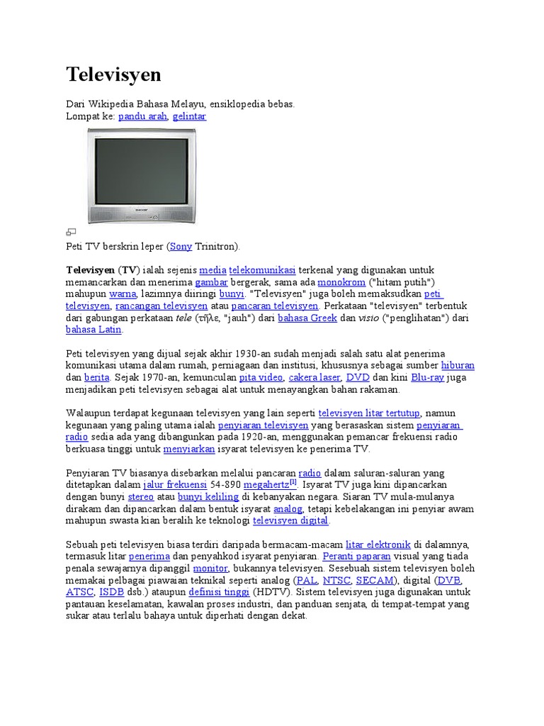 Televisyen | PDF