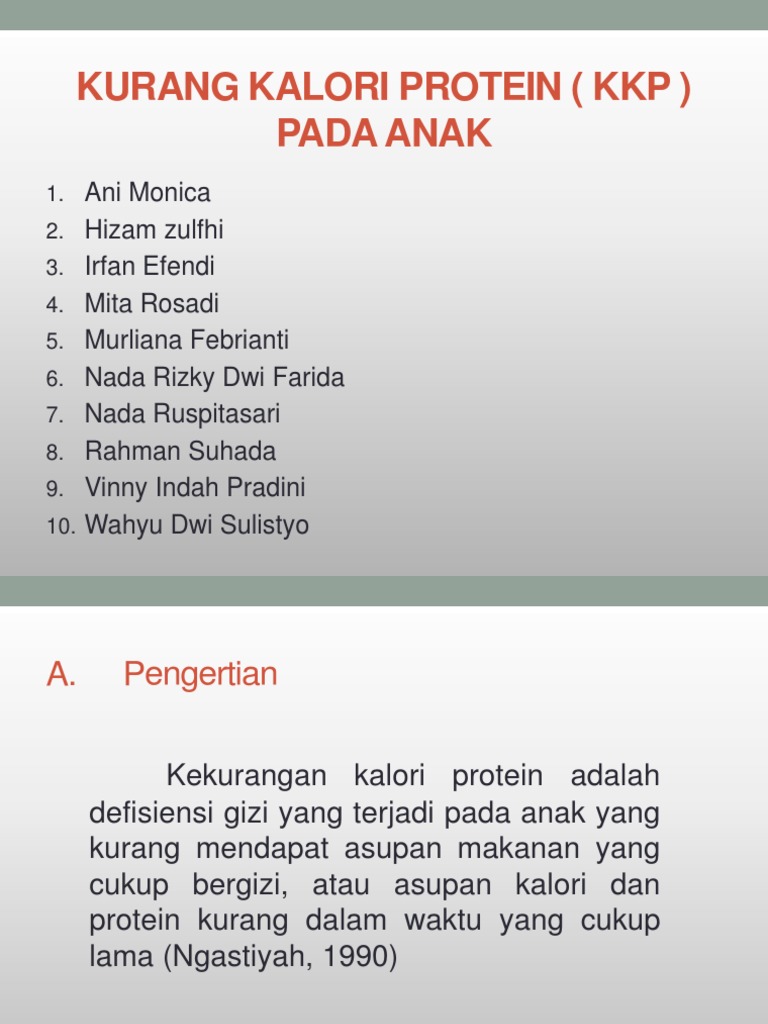 Kurang Kalori Protein (KKP) Pada Anak | PDF
