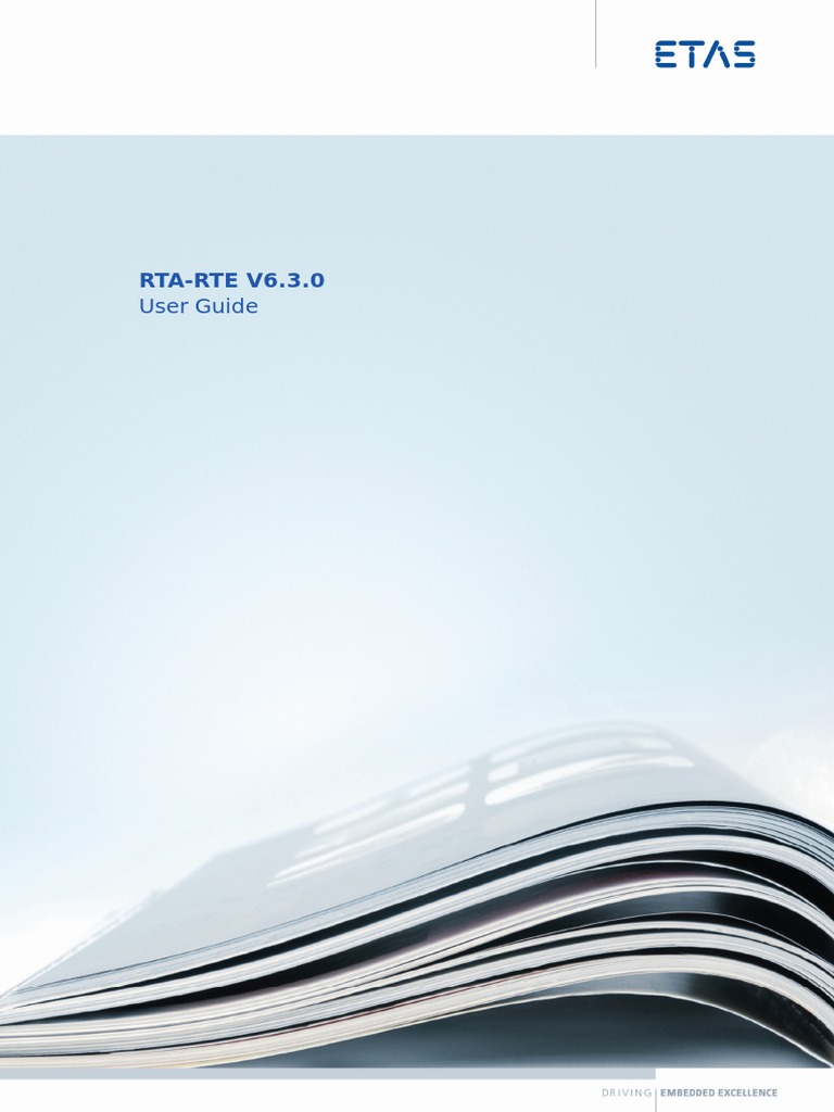 Etas Rta-Rte User Guide v6.3.0 | PDF | Component Based Software ...