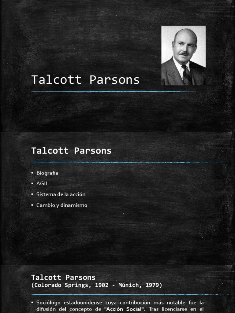 Talcott Parsons | Sociedad | Ciencias del comportamiento