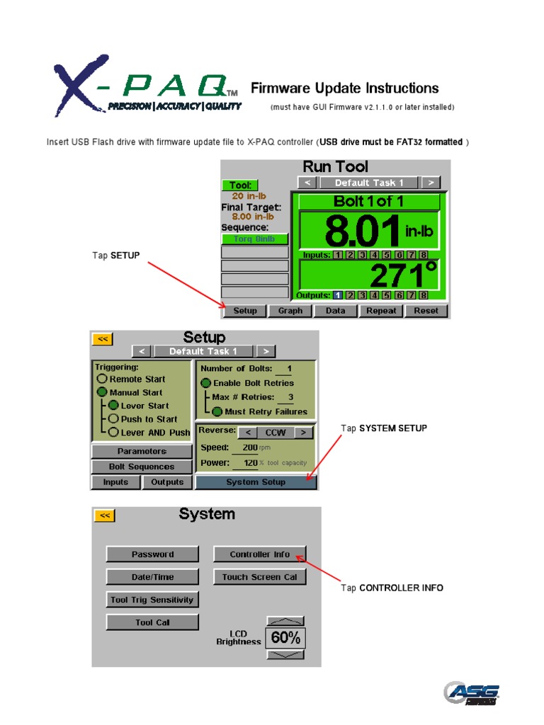 Firmware Update Instructions | PDF